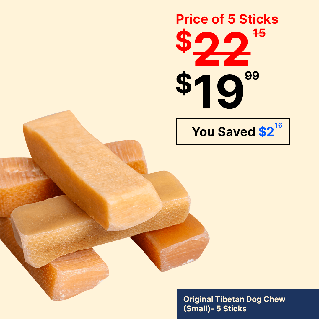 Yak Cheese Dog Chews- 5 Long Lasting Treats for Small Dogs – Tibetan ...