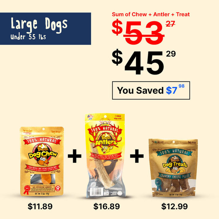 Super Saver Dog Chew Pack for Large Dogs – Tibetan Dog Chew