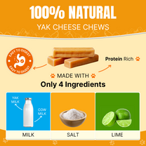 Long Lasting Yak Cheese Chew for Small Dogs - 10 sticks – Tibetan Dog Chew